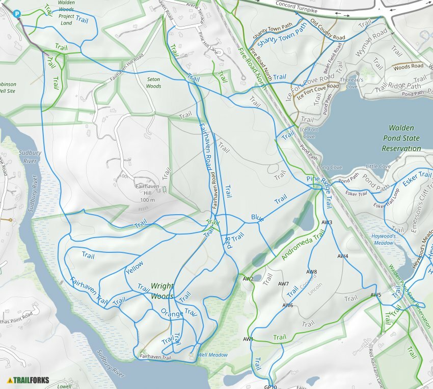Wright Woods, Concord Mountain Biking Trails | Trailforks