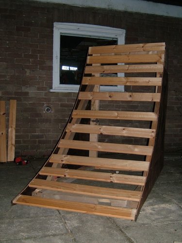 Step by step picture of building a wooden kicker - Pinkbike Forum