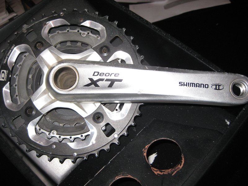 Shimano Deore XT triple crankset For Sale