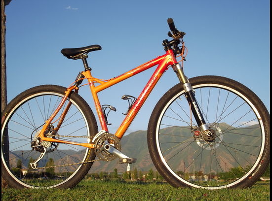 Salsa Dos Niner Flaming Orange! Scandium frame! For Sale