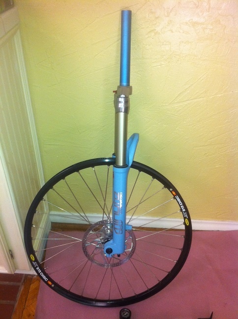 130mm Manitou Minute MRD Absolute Fork & Wheel (Mavic X8 For Sale