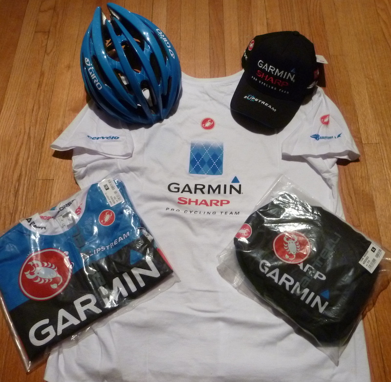 2013 ULTIMATE Team GARMIN-SHARP - Helmet, Jersey, Bibs & Tees For Sale