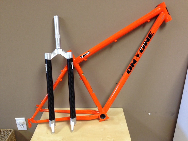 2012 On One Inbred 29er Frame (18) and carbon fork For Sale