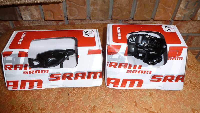 2013 Sram X9 10SP shifter and Short Cage Carbon rear derailleur For Sale