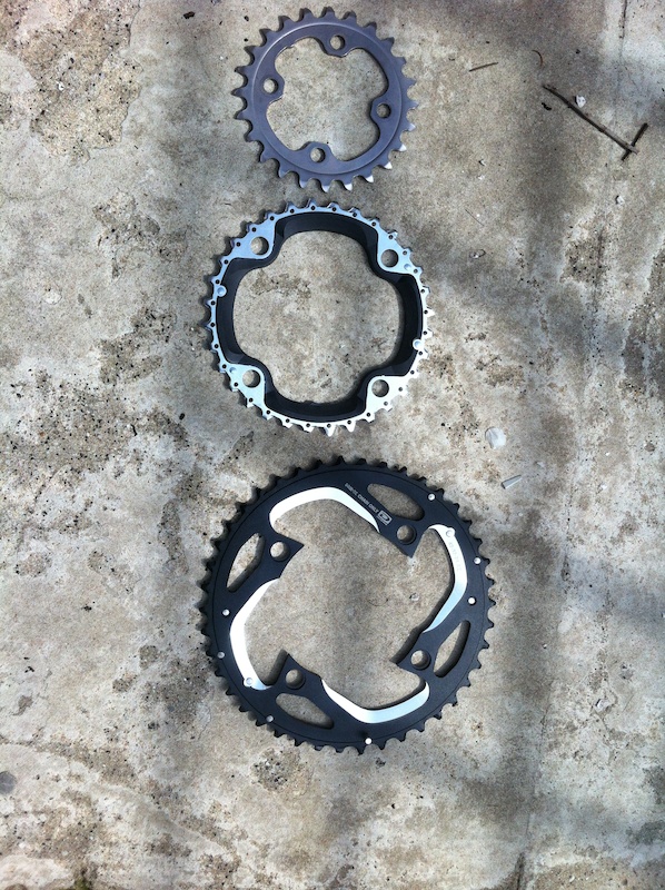 2014 Shimano xt triple chainring set BRAND NEW For Sale