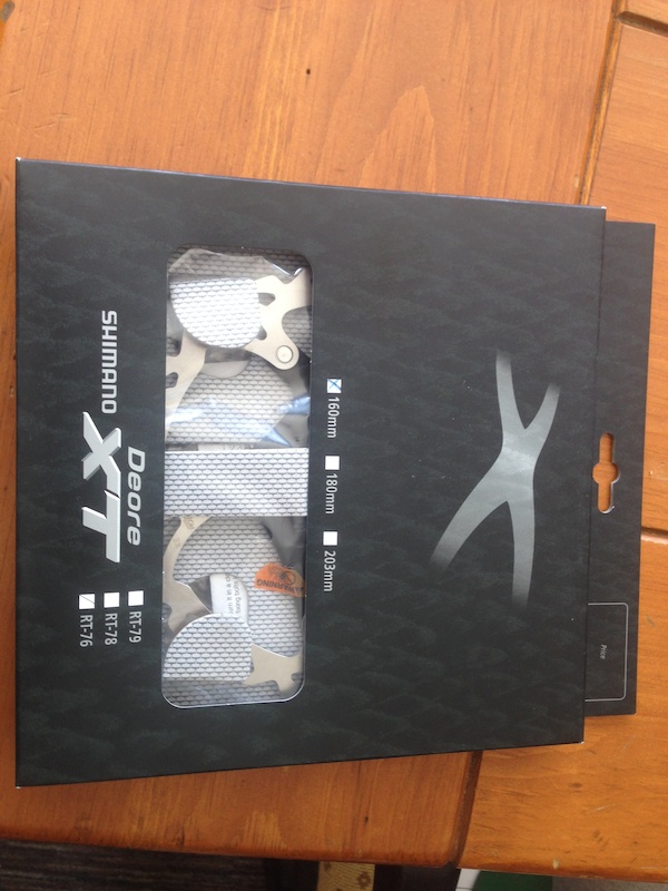 2014 BRAND NEW 160mm 6 bolt shimano deore xt RT-76 For Sale