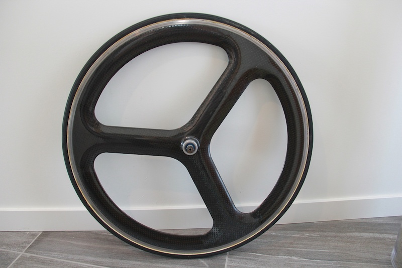 HED Tri-Spoke Carbon Front Wheel – Tubular For Sale