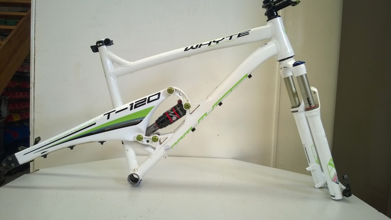 2012 Whyte T-120 Frame, Fork, Headset and Stem. Large For Sale