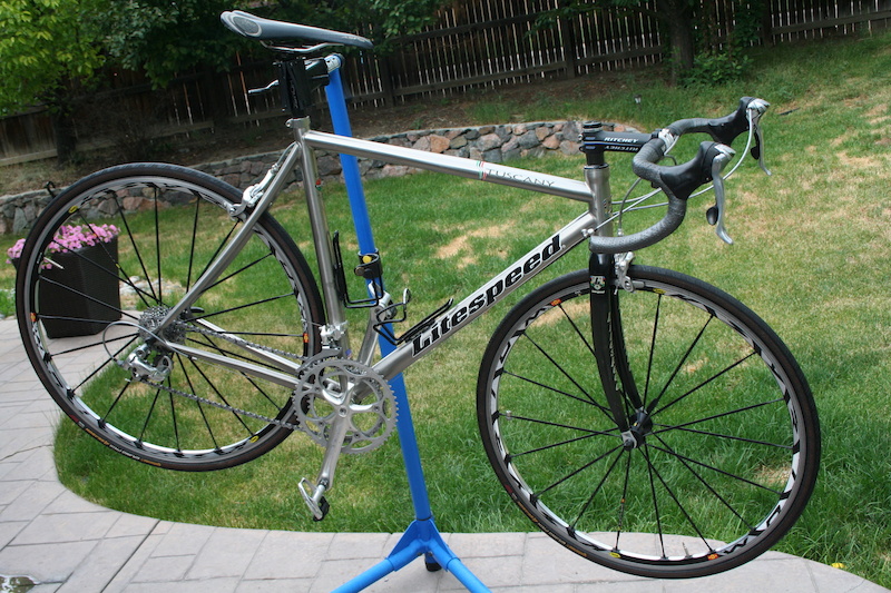 Litespeed Tuscany Titanium Road Bike 55cm Mavic Ksyrium SL For Sale