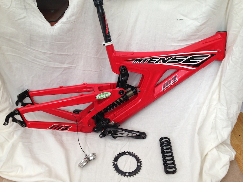 2007 Intense M3 Frame With 135mm Rear Drop Outs + spares For Sale