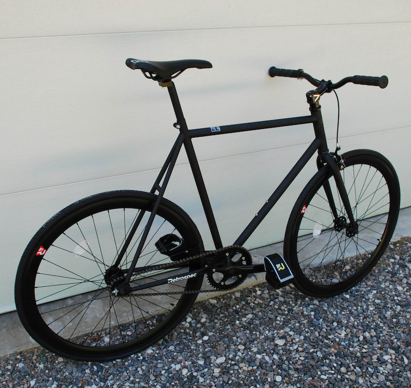 2014 Custom Built Matte Black Fixie/ Single Speed For Sale