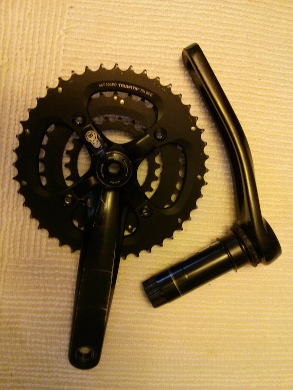 Truvativ Triple 44-33-22T BB30 PF30 Crankset 175mm 10 speed For Sale