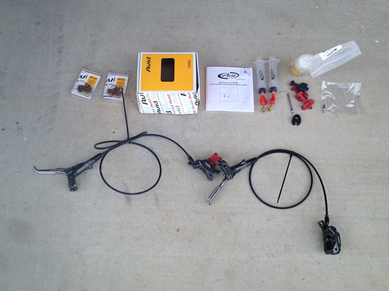 Avid Code R Brake Set, Freshly Bled, Bleed Kit and New Pads For Sale