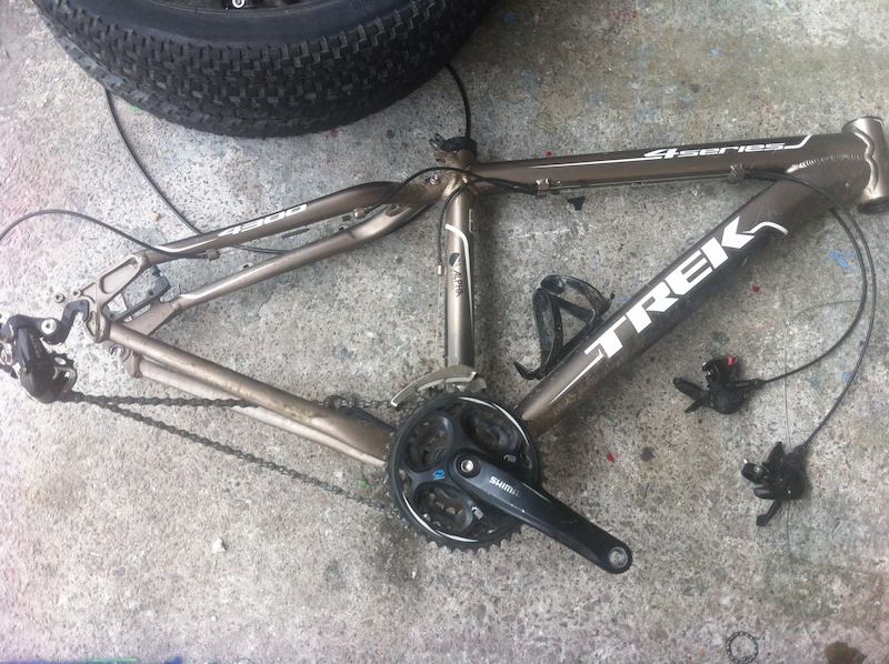 2011 Trek 4300 disc with crank/derailleurs/shifters For Sale