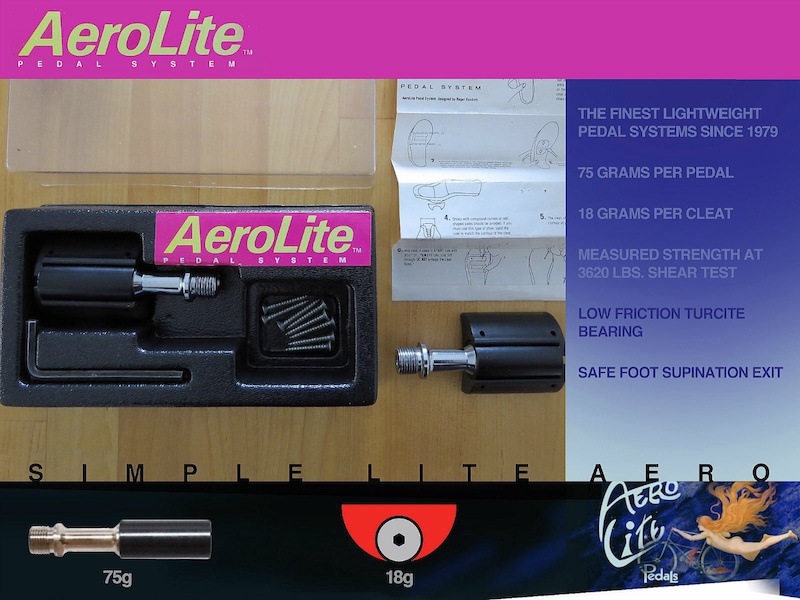 AeroLite pedal system NOS For Sale