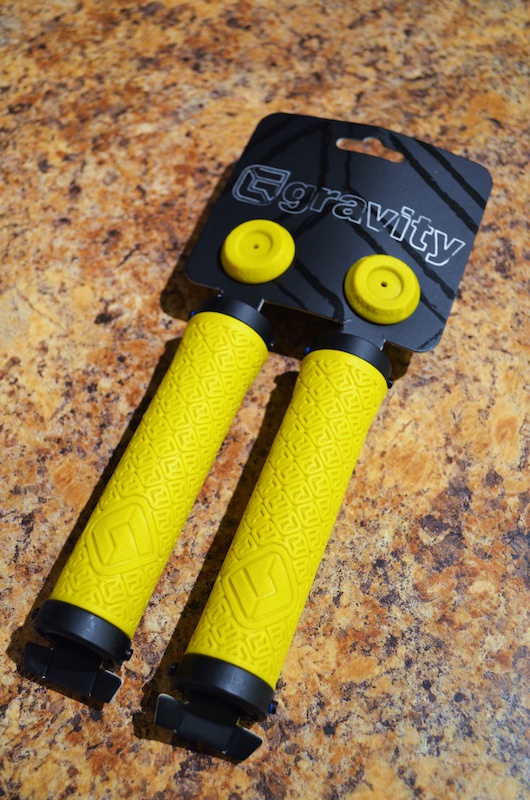 2013 NEW! Gravity Lock on grips - Yellow For Sale