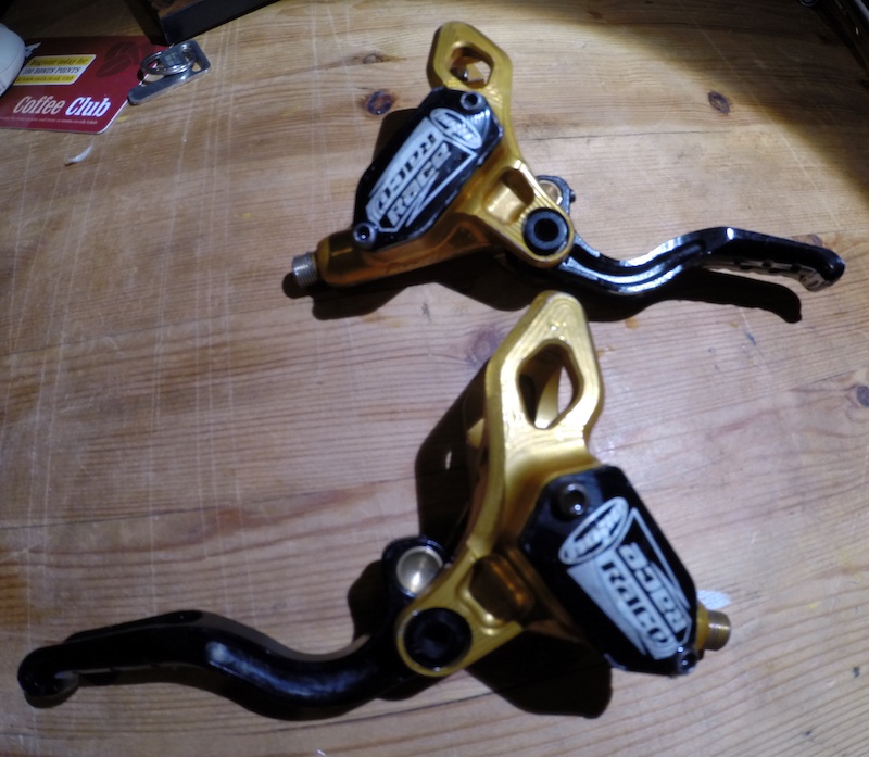 2013 Pair Hope Race Levers **Gold Specials** For Sale