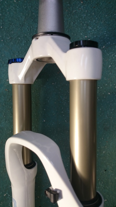 2013 X-Fusion Velvet RL 26" 130mm Supension Forks, White For Sale