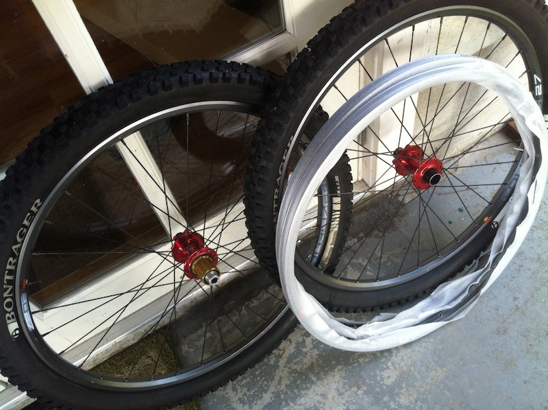 2014 Hope Pro 2 EVO Red+Sapim CXray spokes+Sun Ringle EQ27 rims + For Sale