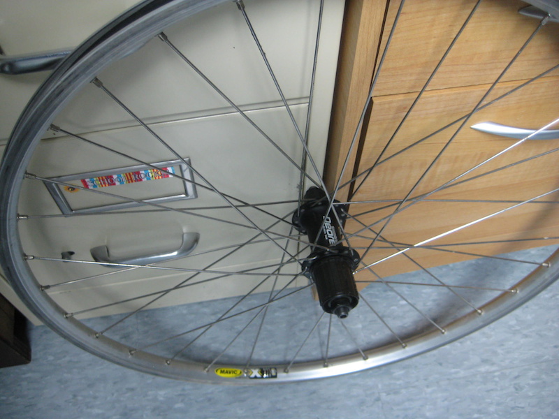 Mavic XC221 rear wheel Deore hub + spare rim For Sale