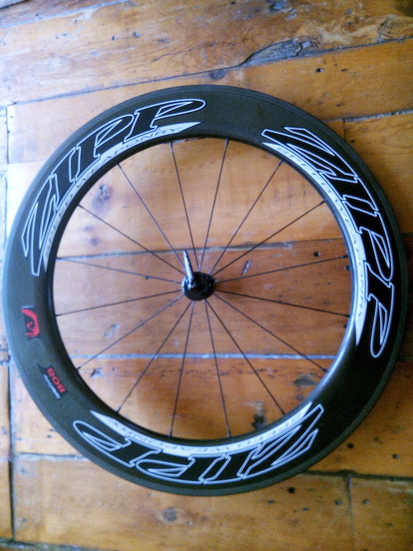 Zipp 808 Firecrest carbon clincher front wheel For Sale