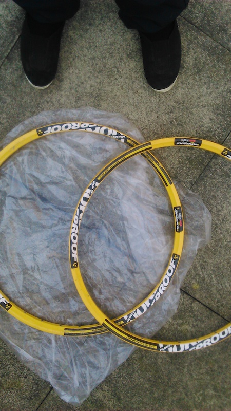 2014 Nukeproof yellow RIMS only For Sale
