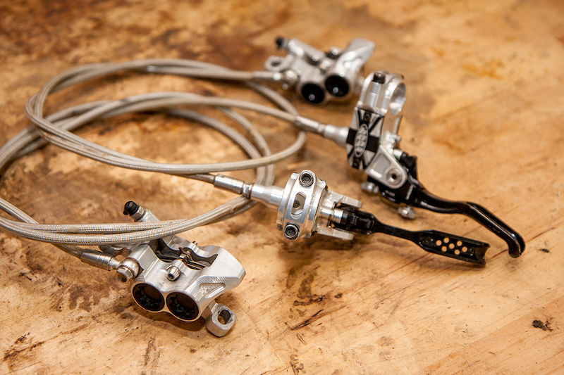 2013 Hope Tech M4 SS Braided Disc Brakes F & R For Sale