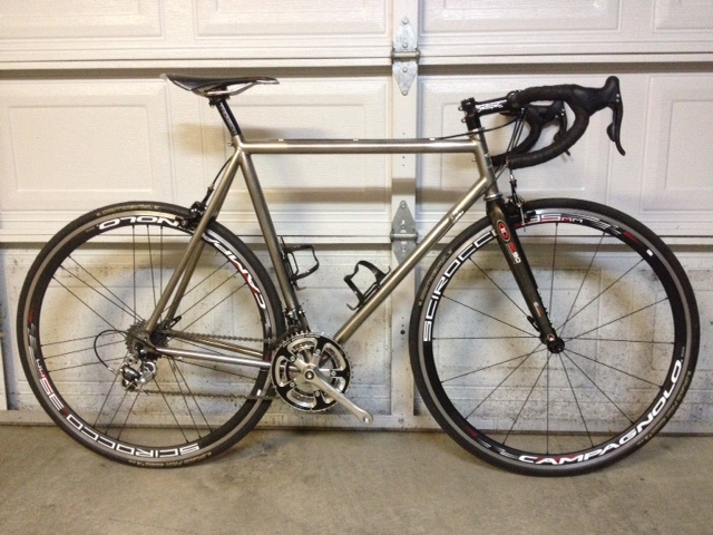 Merlin Titanium c/w full Campy group and wheel For Sale
