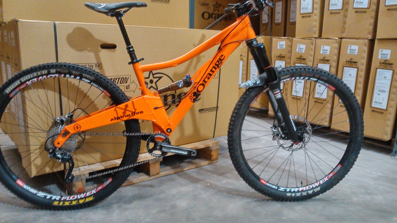 2015 Orange Alpine Five. Pike, Stans, Fox. For Sale