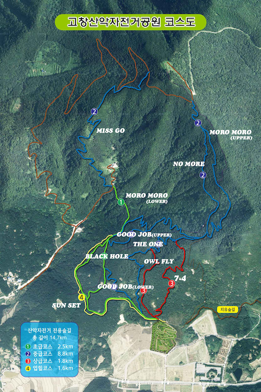 4 Rivers Bike Trail Korea Map - Map