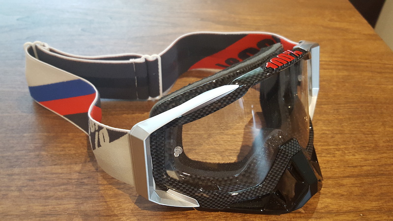 100% Goggles carbon fiber downhill/motocross For Sale