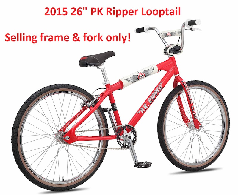 2015 26" SE Pk ripper Looptail Brand New Frame & Fork Red For Sale