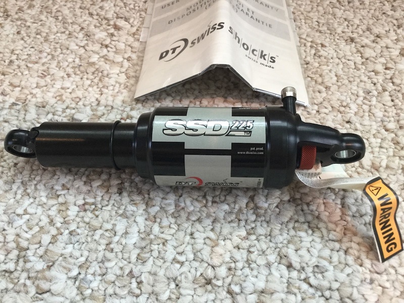 New DT Swiss SSD 225 shock 7.5x2 - free US shipping For Sale