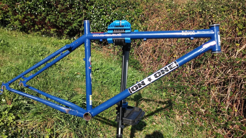 On One Inbred Blue 18" Large Frame + Headset For Sale