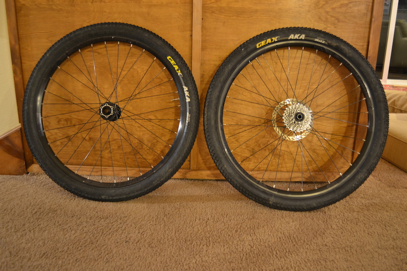 2013 Sun Ringle Inferno 27 rims laced to WheelTech hubs For Sale