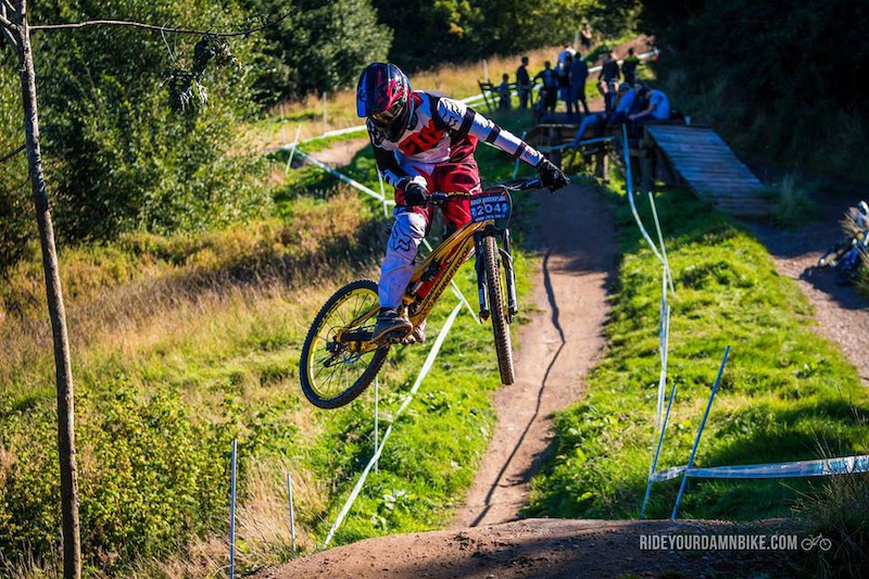 Scott Russell at Farmer Johns MTB Park in Manchester, United Kingdom ...