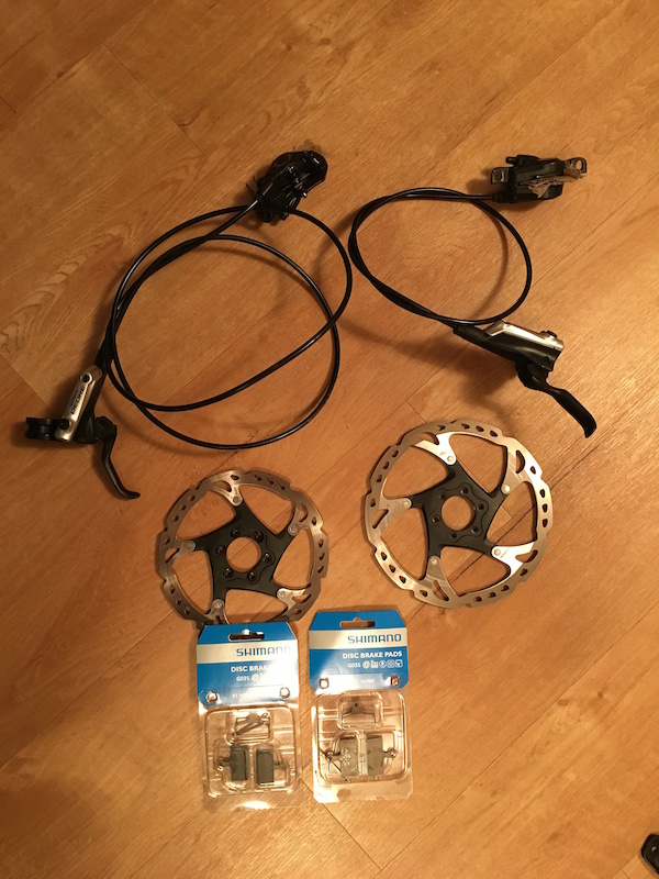 2015 Shimano Deore M615 + XT 180/160mm For Sale