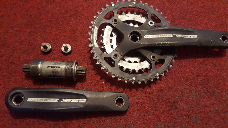 2014 FSA alpha drive 3x crank and bb off Boardman 650B For Sale