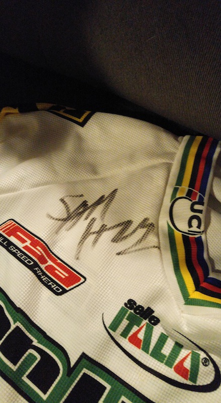 SAM HILL world cup jersey : SIGNED For Sale