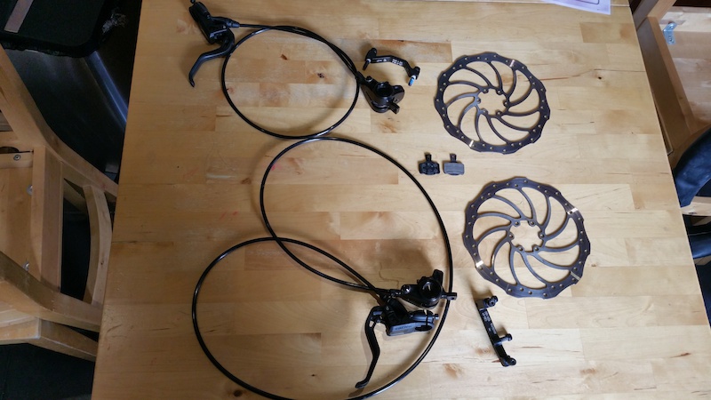 2016 Magura MT2, hydraulic Disc Brakes and discs + mounts For Sale