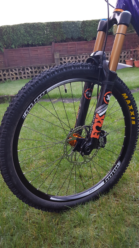 2015 Hope Enduro 26" wheelset on Pro2 orange hubs For Sale