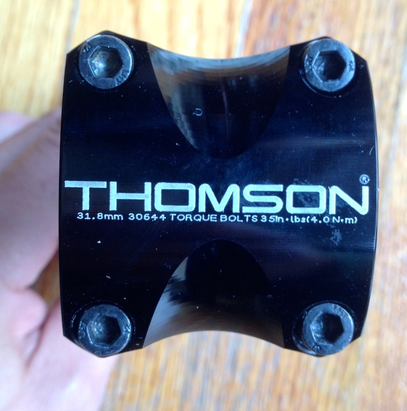 THOMSON ELITE X4 STEM 120MM 0 RISE 31.8MM BLACK NEW For Sale