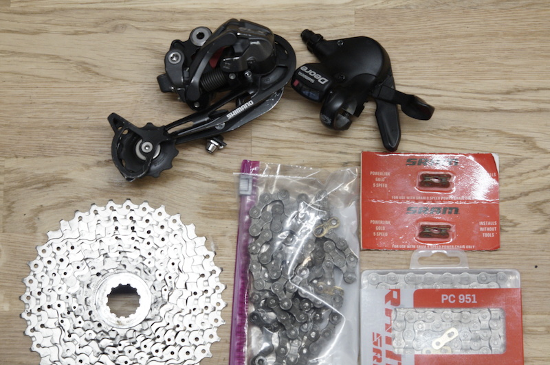 Shimano 1x 9 drivetrain SLX Deore For Sale