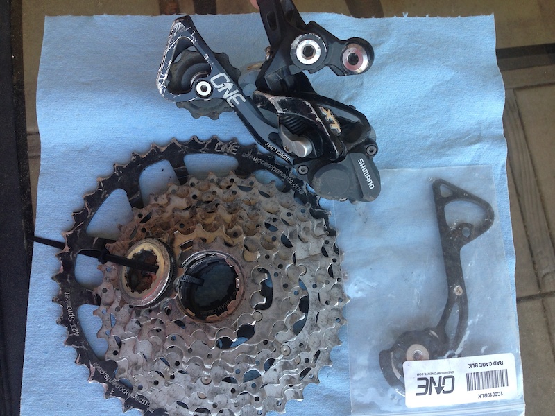 2015 XT M780 10 speed derailleur/cassette w/ 42 tooth cog For Sale