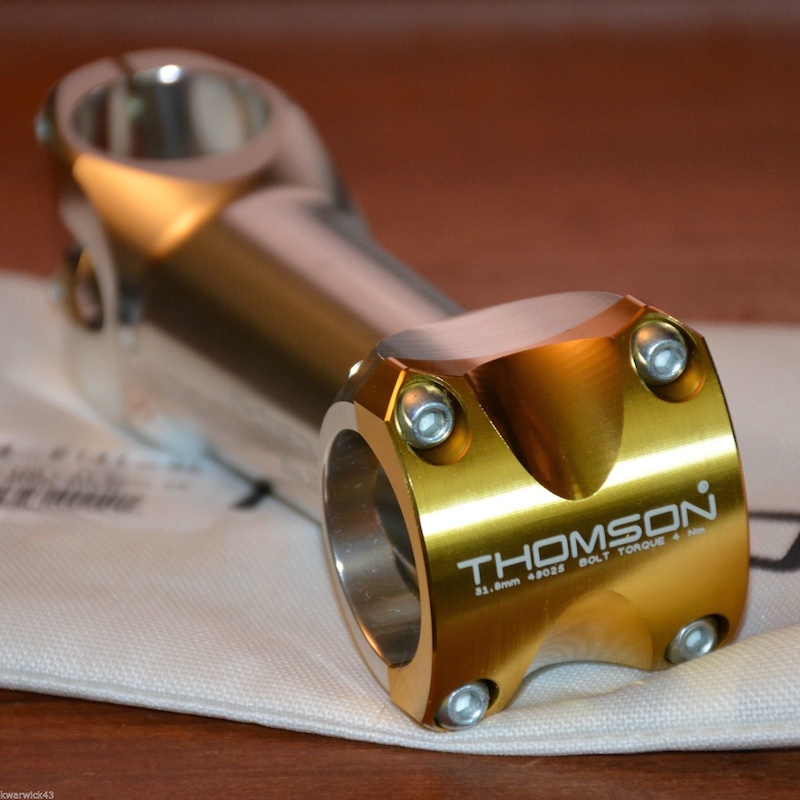 NEW Thomson X4 Silver/Gold Stem 10° x 120 x 31.8mm For Sale
