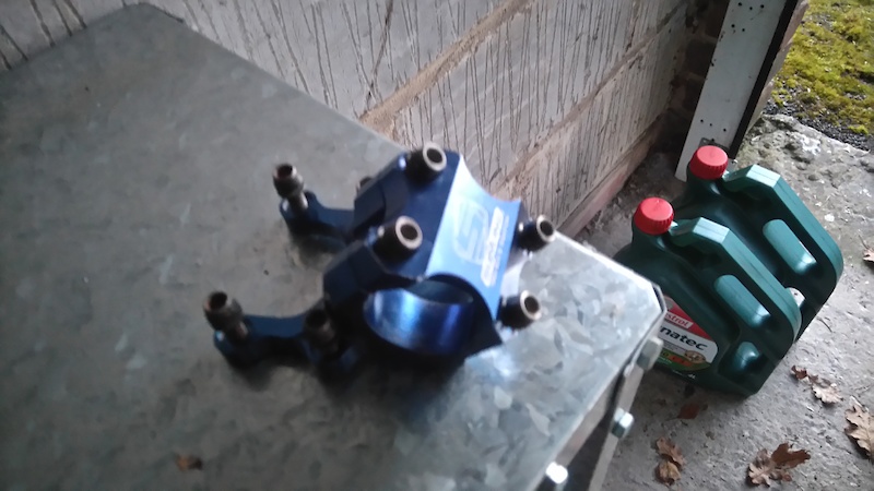 Sunline Direct mount stem - Rock shox boxxer - Blue For Sale