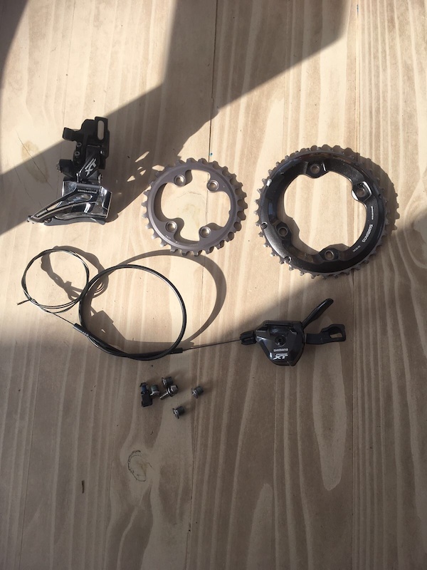 2016 Shimano XT front shifter 2 x chain rings For Sale
