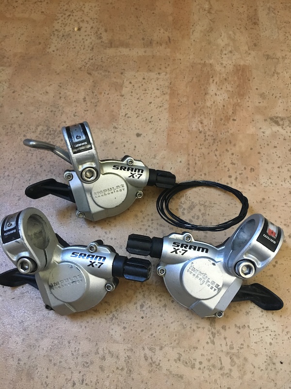 2009 SRAM X7 9 speed shifters For Sale