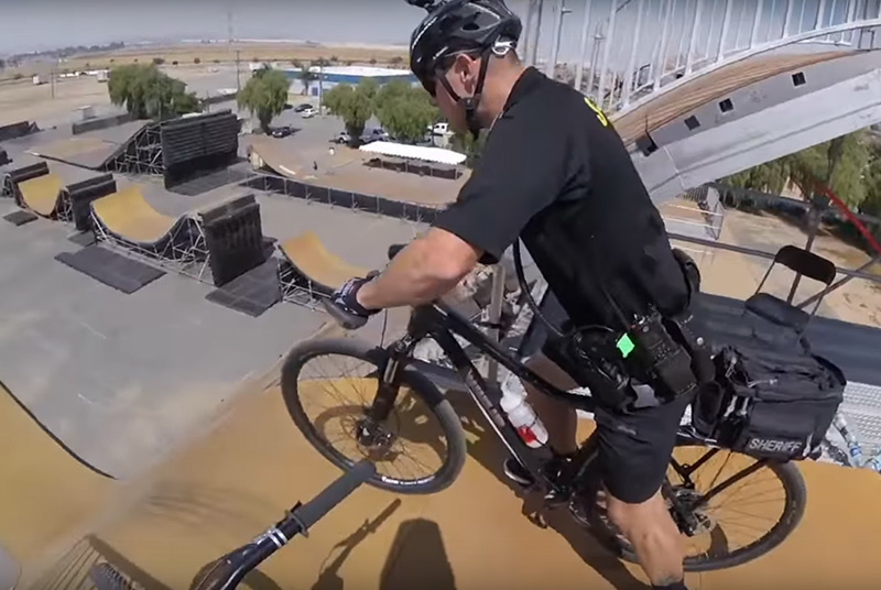 Bike Cop Hits 60ft Nitro Circus Mega Ramp – Video - Pinkbike