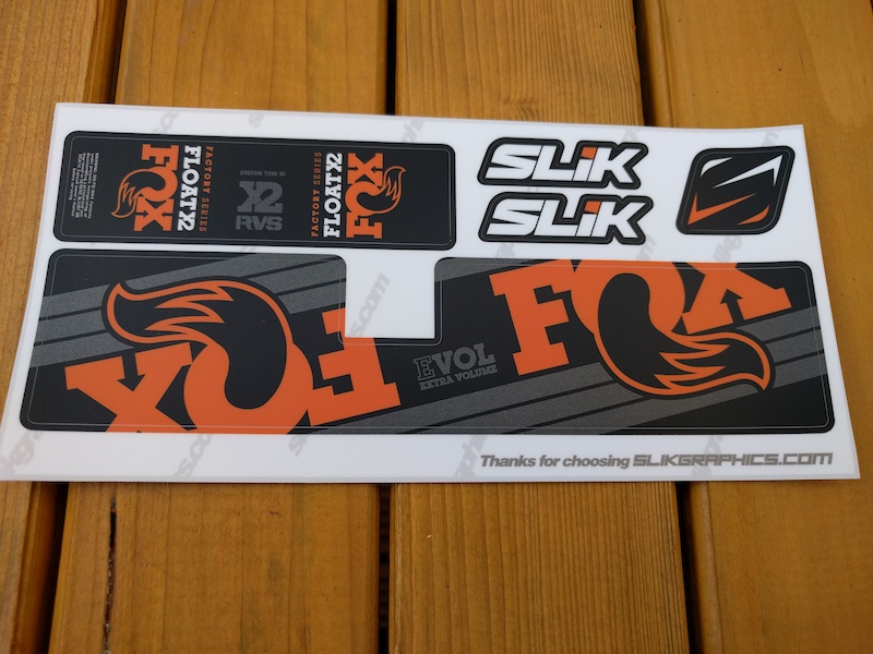 2017 Fox Float X2 Decals For Sale